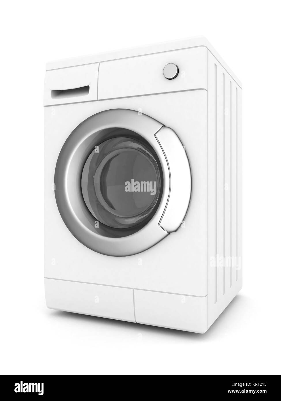 picture of washing machine on a white background Stock Photo - Alamy