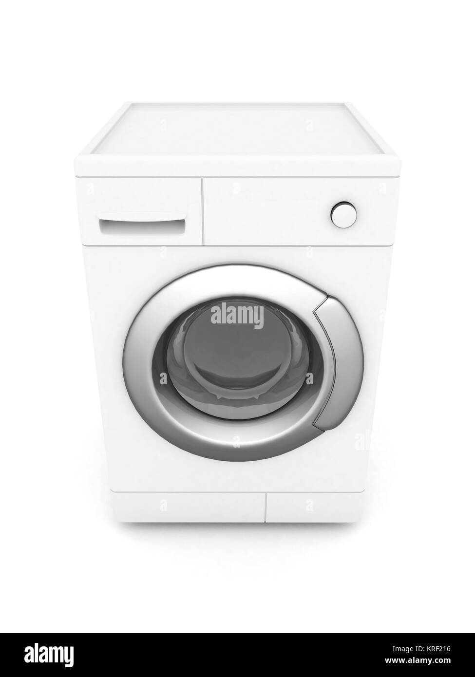 picture of washing machine on a white background Stock Photo - Alamy