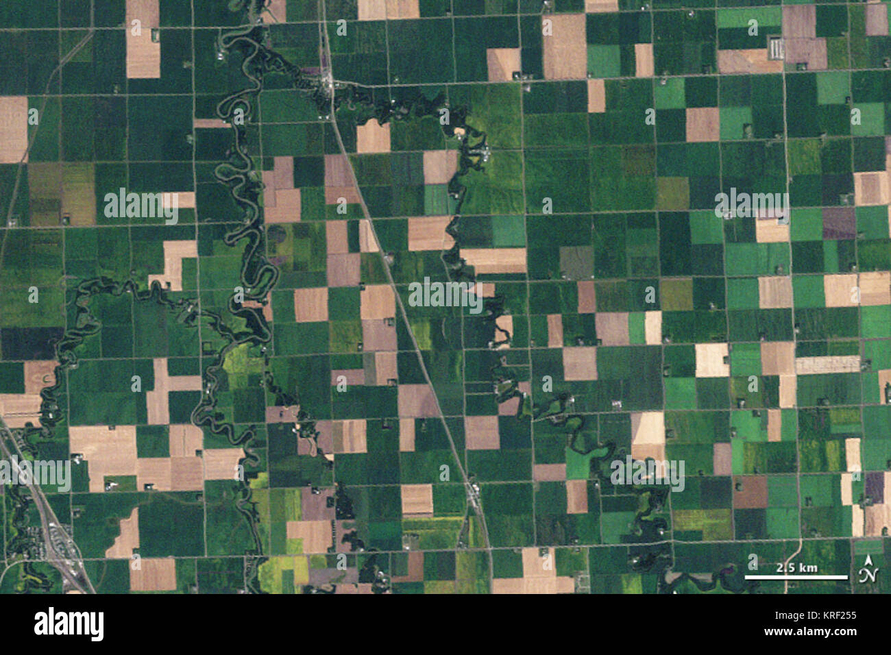 Precision Farming in Minnesota - Natural Colour 28part29 Stock Photo ...