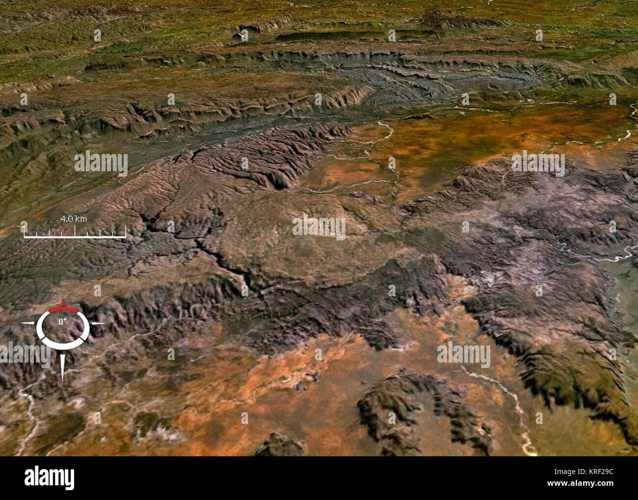 Piccaninny crater oblique Western Australia Stock Photo - Alamy