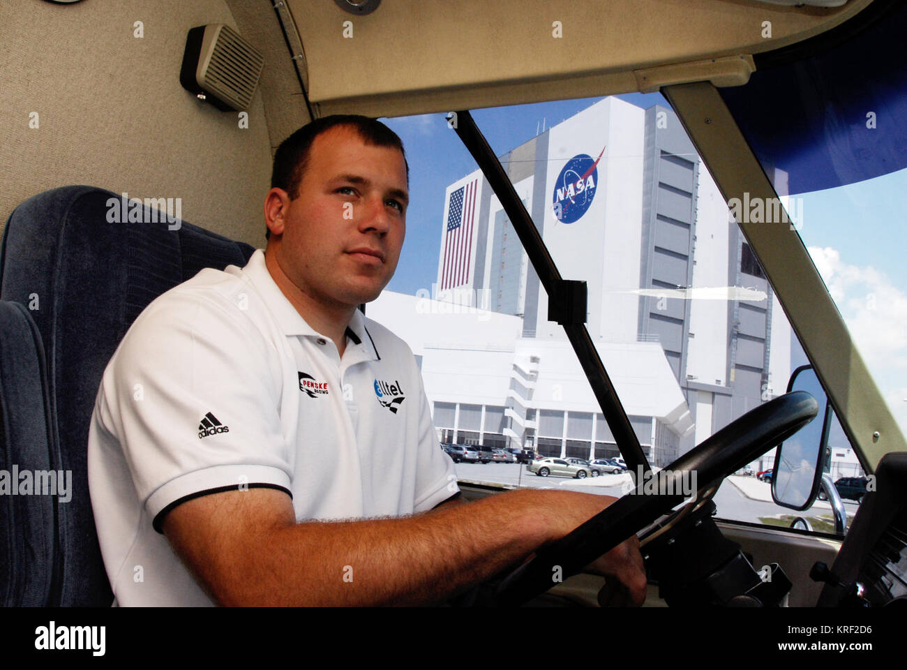 Ryan Newman drives NASA's Astrovan Stock Photo - Alamy