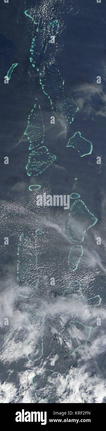 Maldives satellite image hi-res stock photography and images - Alamy