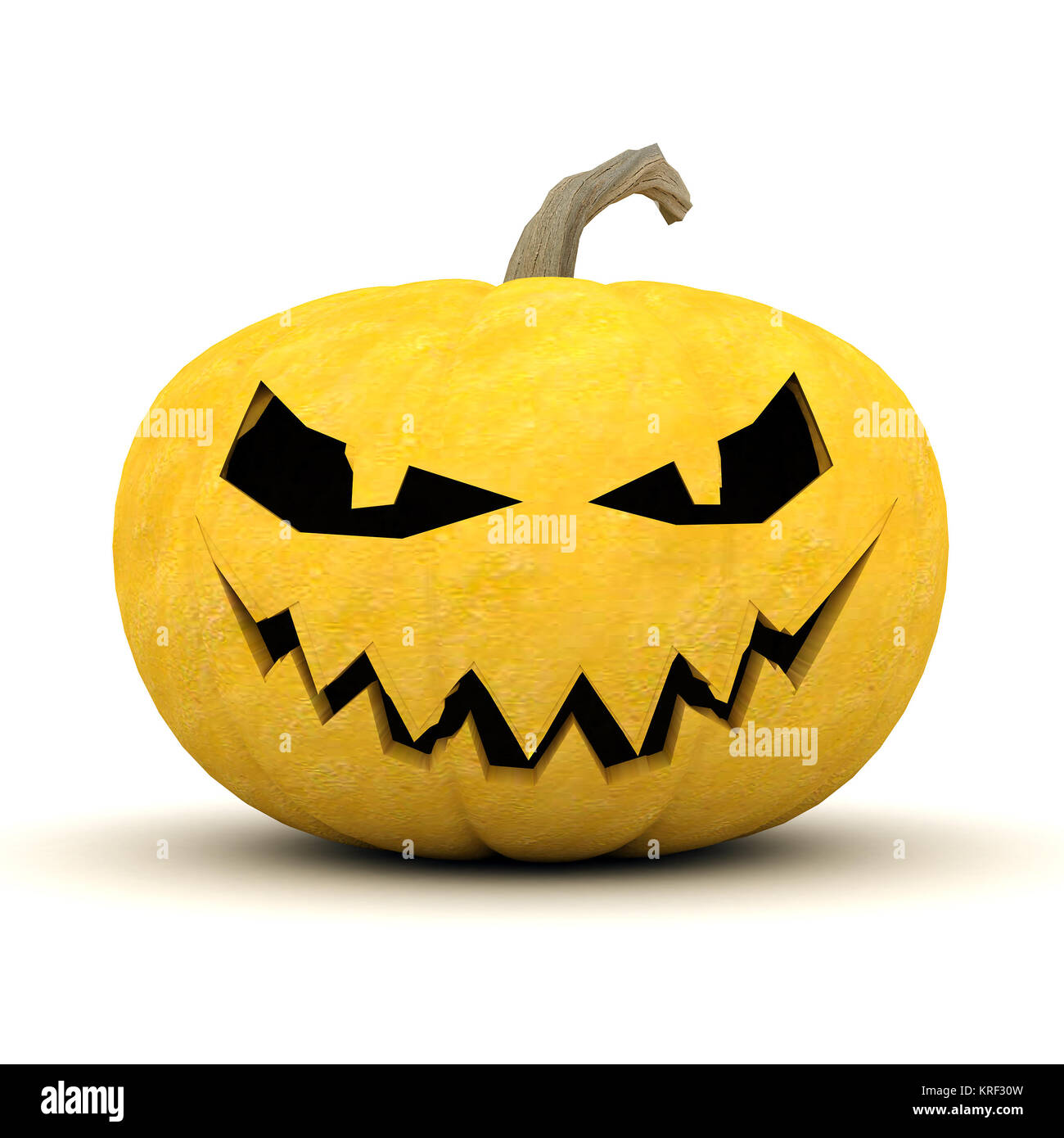 Image sinister pumpkins for Halloween on a white background Stock Photo ...