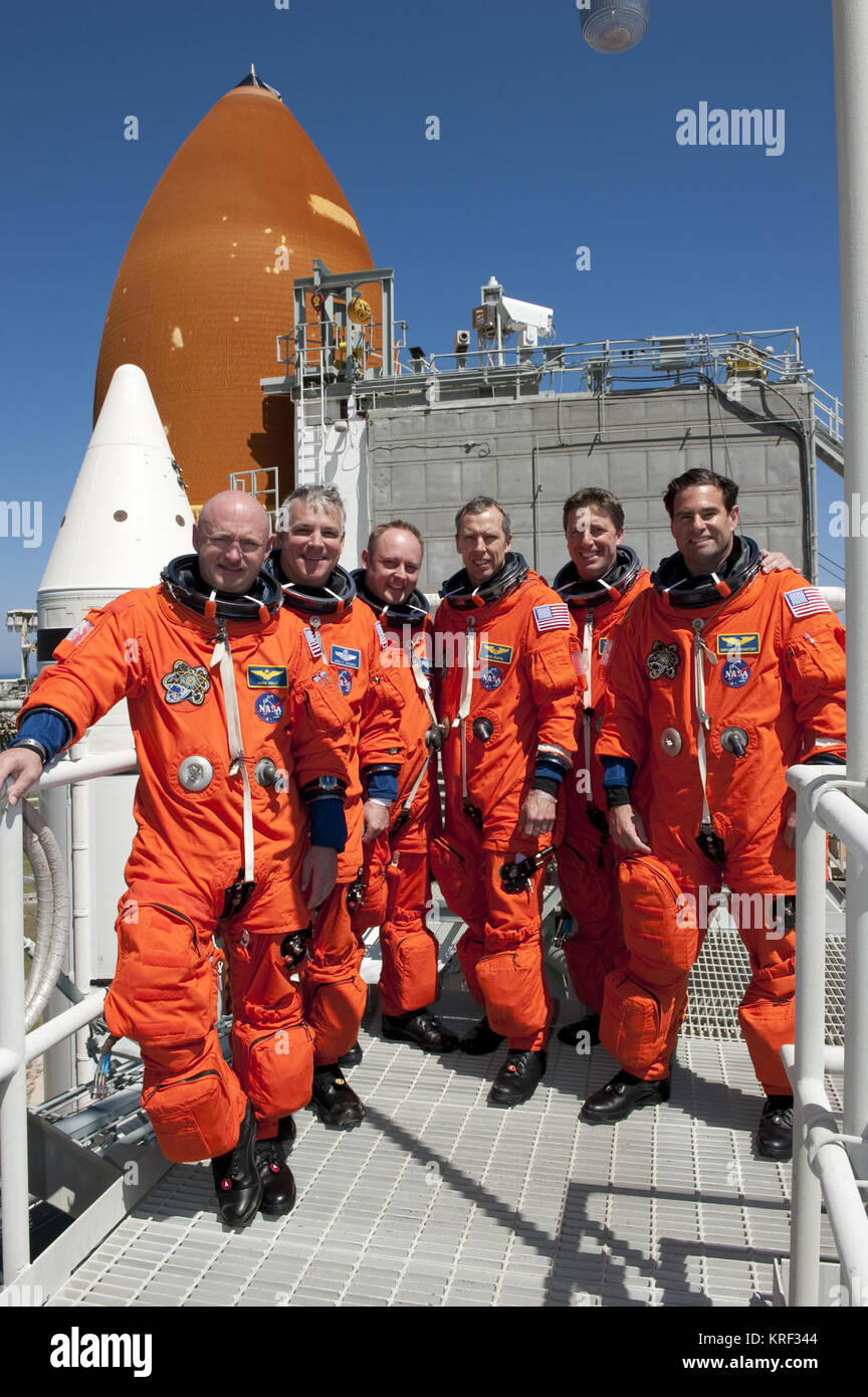 STS-134 Crew Portrait During Dress Rehearsal Stock Photo - Alamy