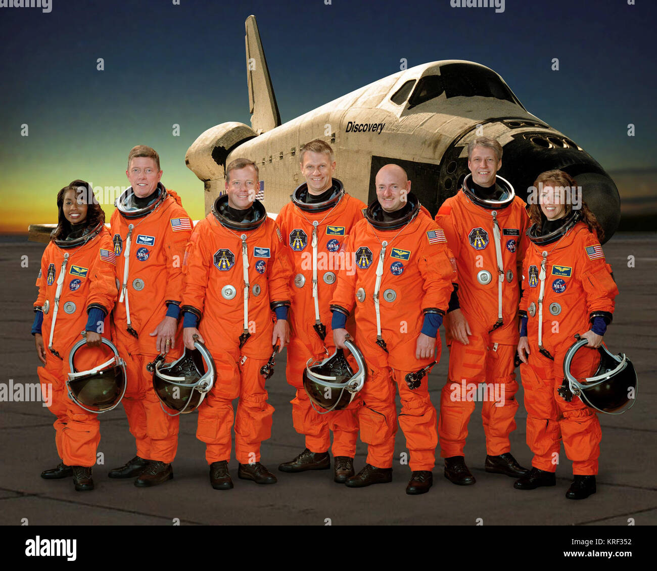 STS 121 Crew Portrait Stock Photo - Alamy