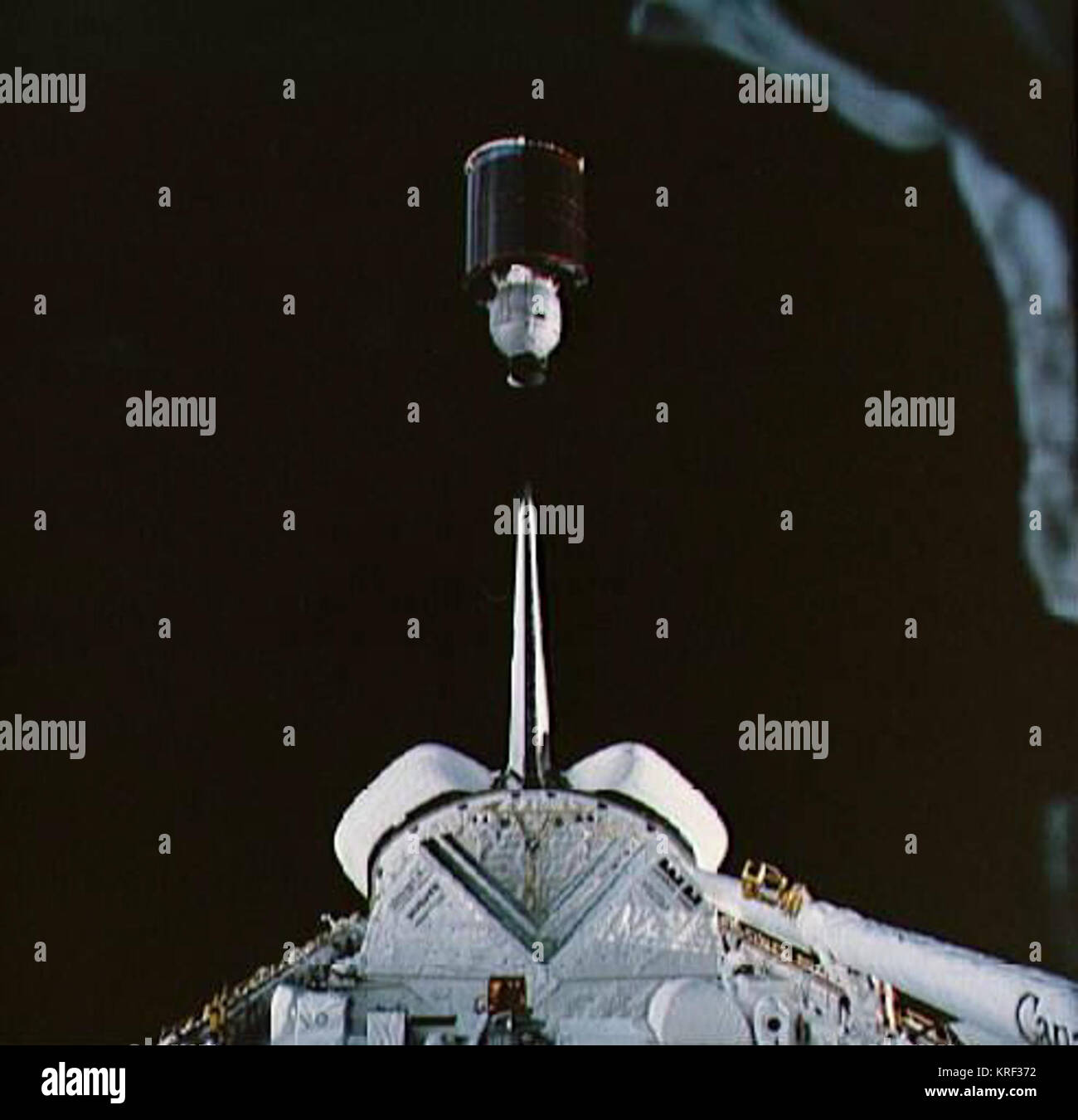 STS-41-B Palapa B-2 deployment Stock Photo - Alamy