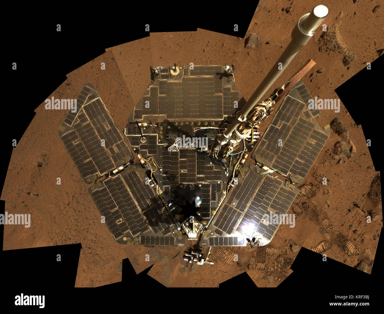 Spirit Rover Cleaned Stock Photo - Alamy