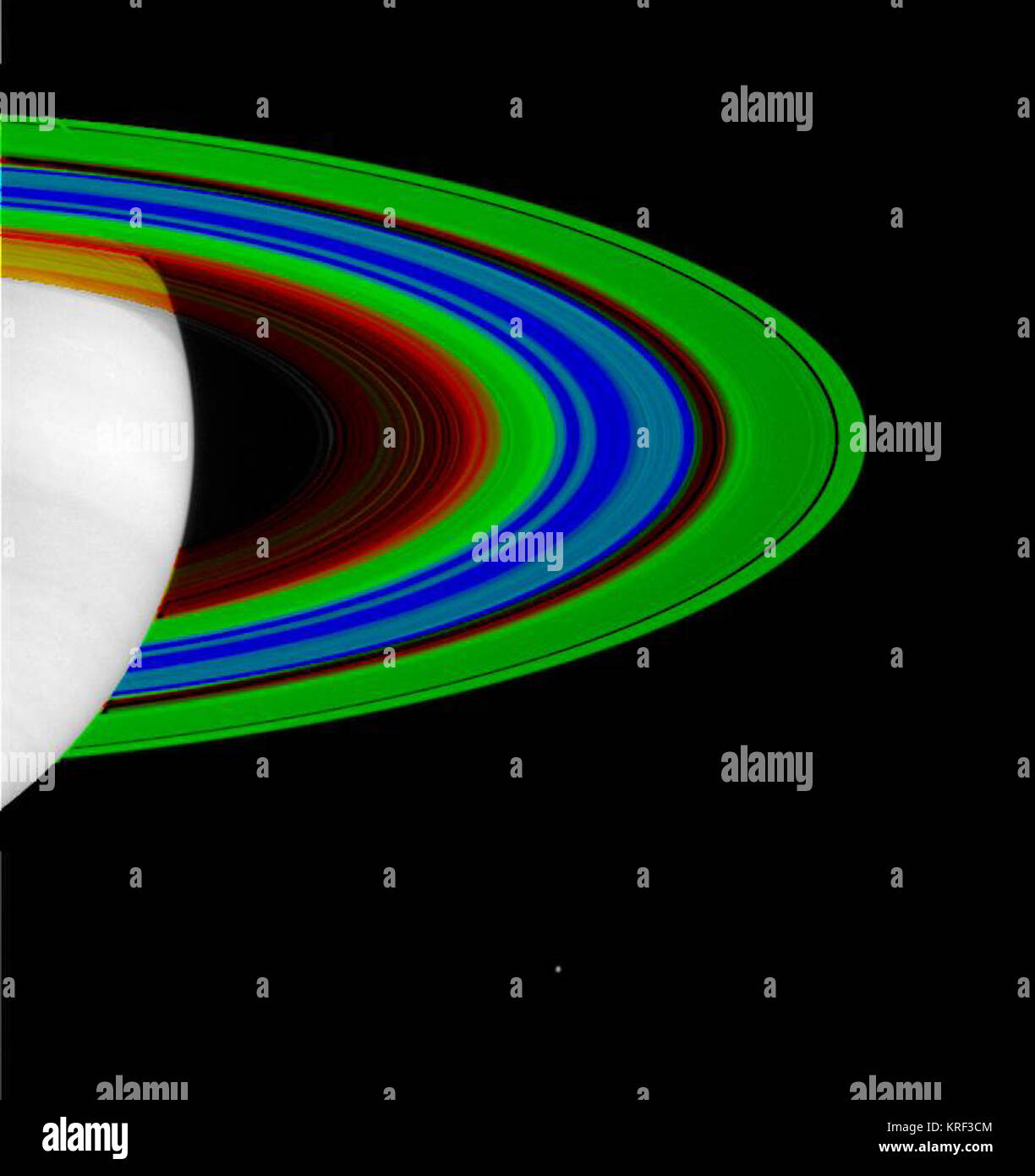 Saturn rings PIA06425 Stock Photo - Alamy