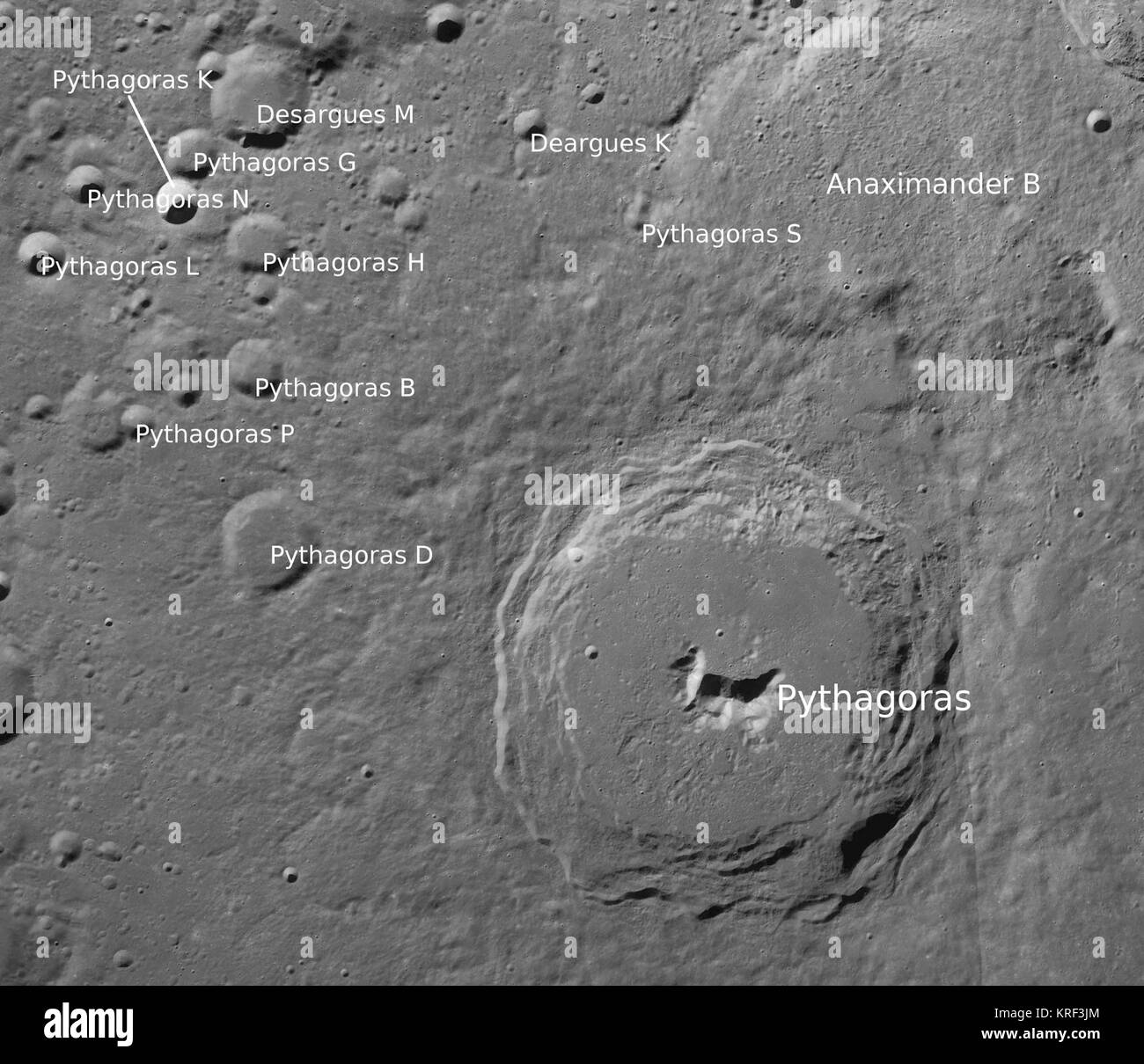 Pythagoras - LROC - WAC Stock Photo - Alamy