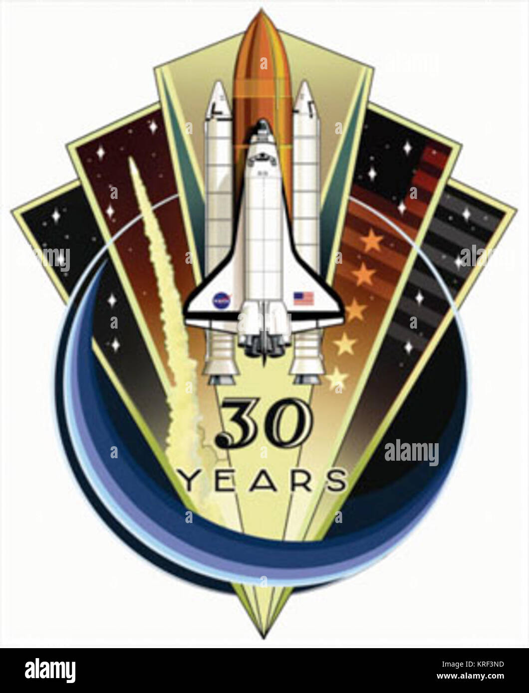 Space Shuttle Program Commemorative Patch - early release Stock Photo ...