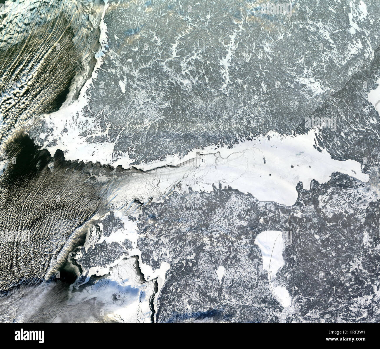 Record sea ice in Gulf of Finland 2003c Stock Photo - Alamy