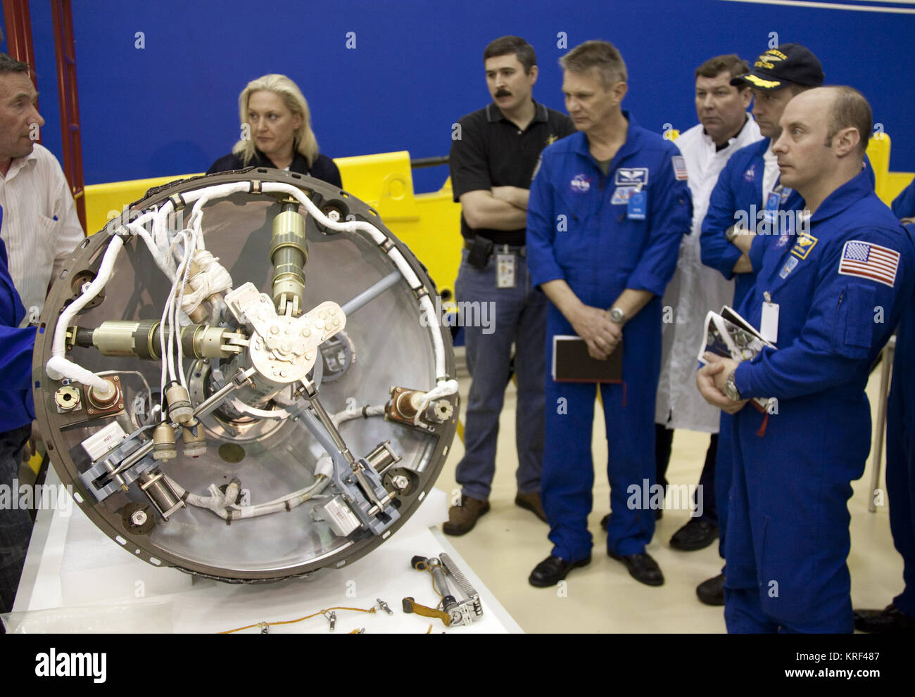 STS-132 MRM1 Docking Mechanism Stock Photo - Alamy
