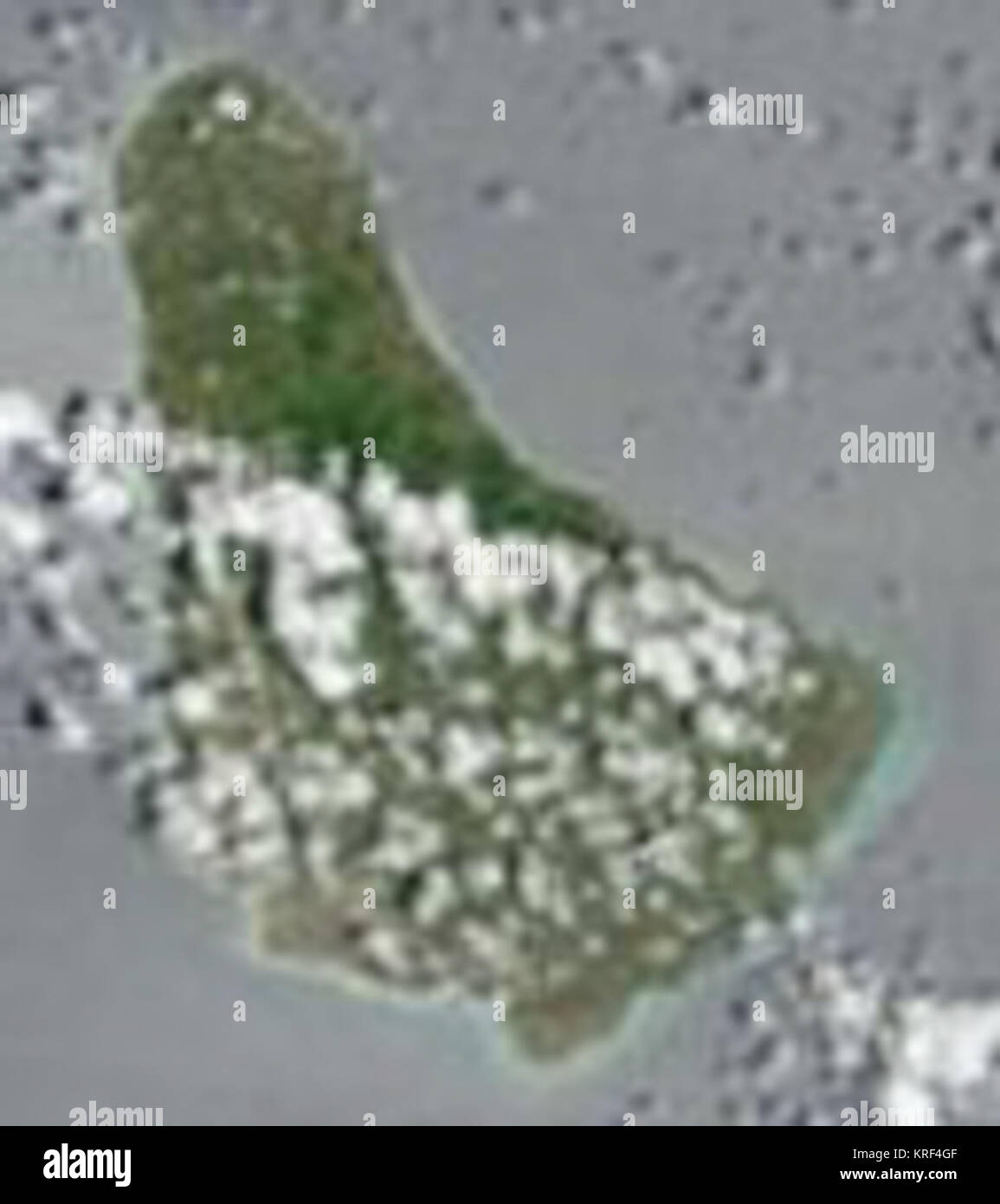 Satellite image of Barbados September 2002 Stock Photo - Alamy