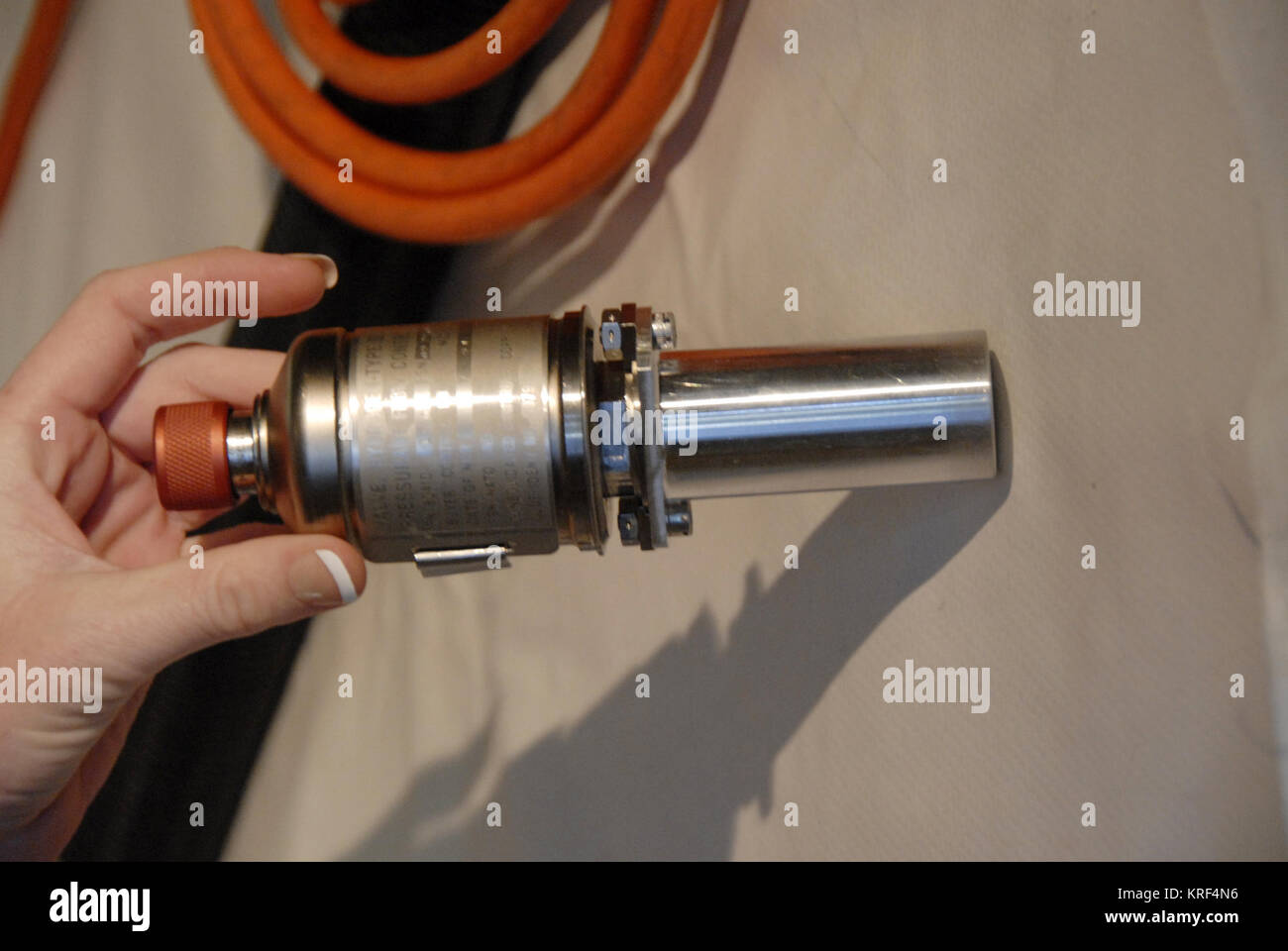 Shuttle gaseous hydrogen flow control valve Stock Photo - Alamy