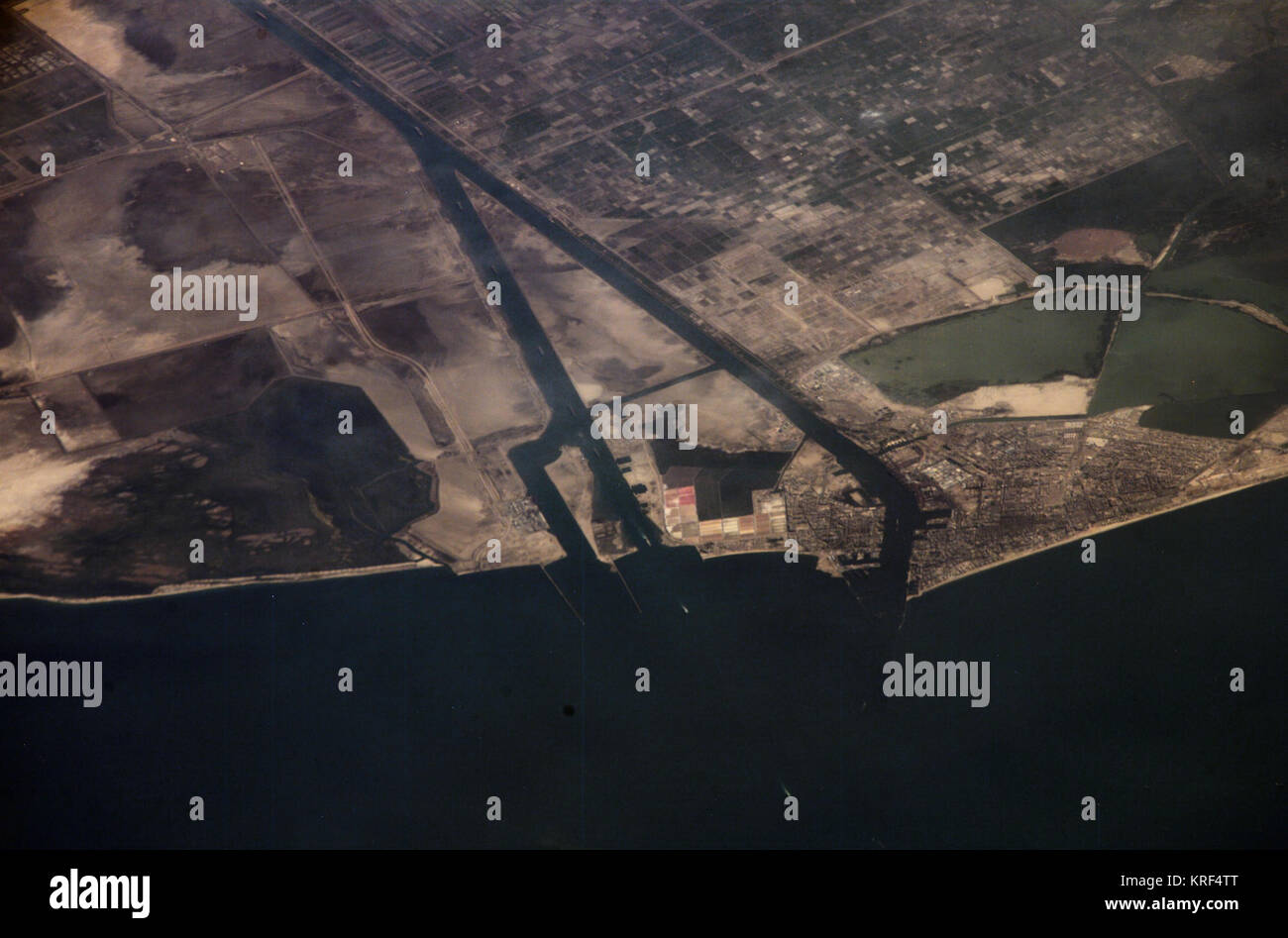 Suez Canal, Port Said - ISS Stock Photo - Alamy