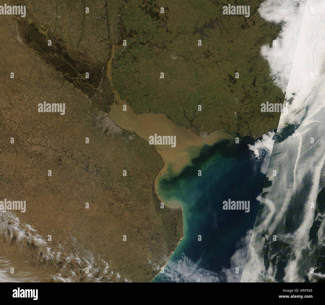 Estuary Between Argentina And Uruguay