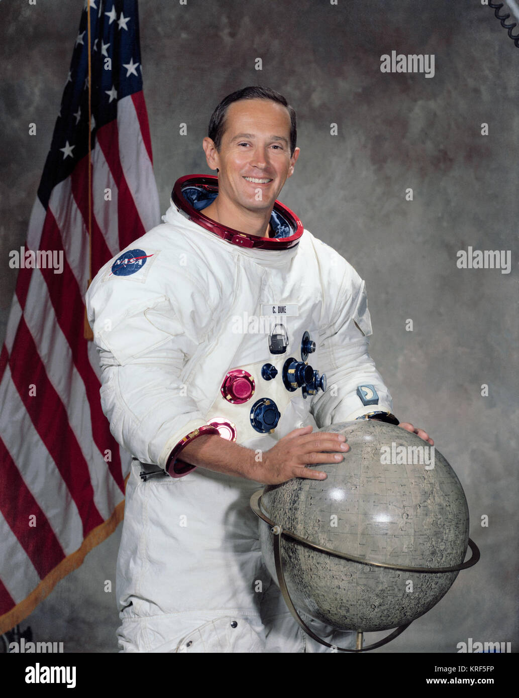 Official NASA portrait Charles Moss Duke Jr Stock Photo - Alamy