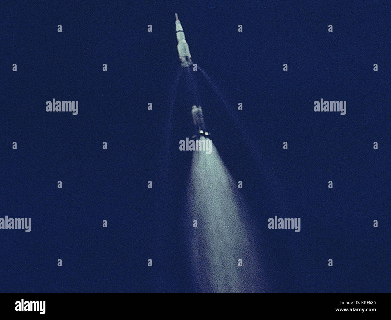 Apollo 11 first stage separation Stock Photo - Alamy