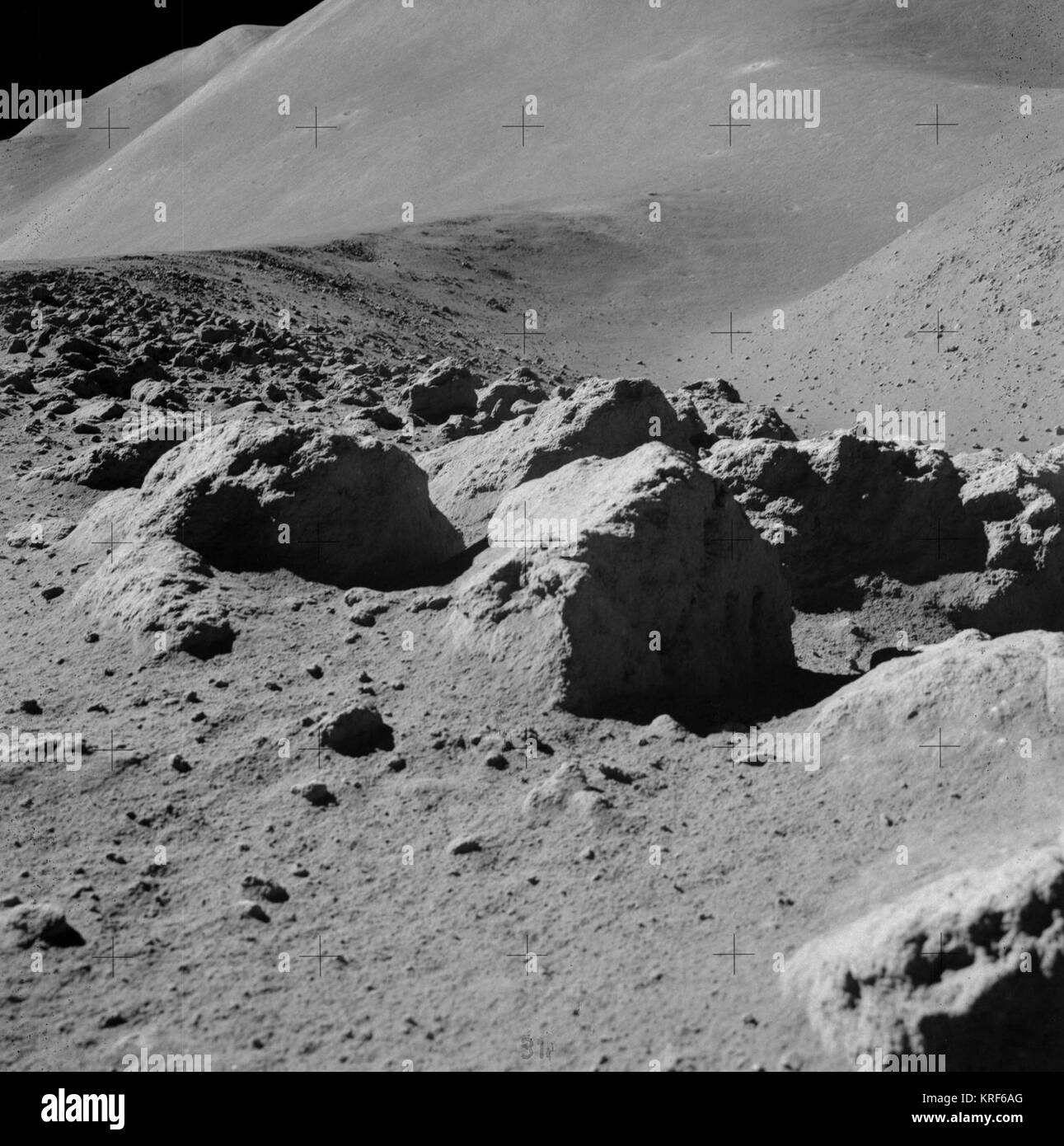 Apollo 15 Hadley Rille edge from St. 9a Stock Photo - Alamy
