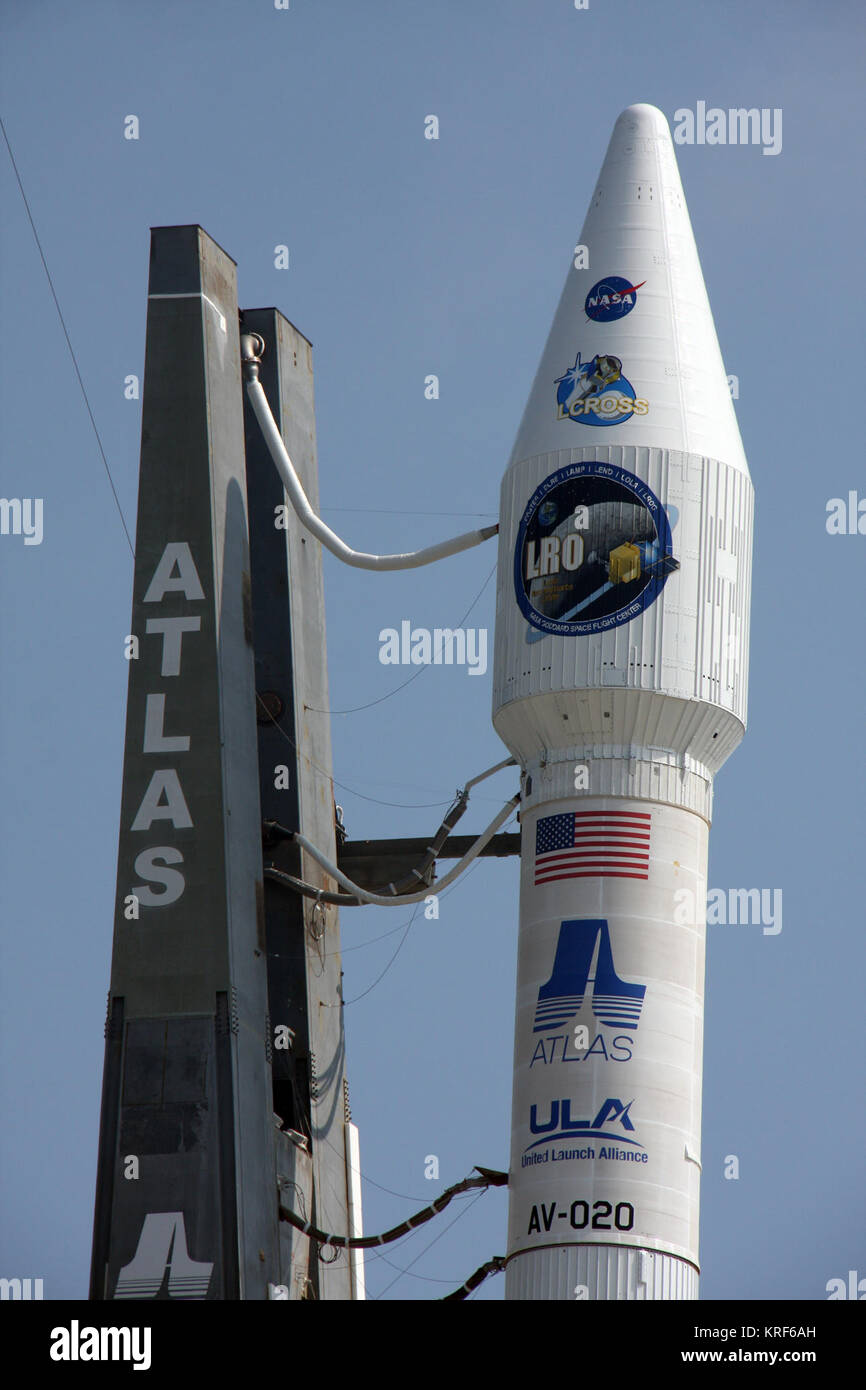 Atlas V four meter Payload fairing with LRO and LCROSS in it Stock ...