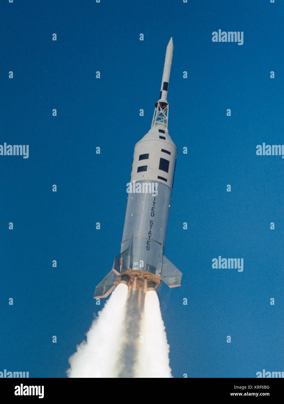 Apollo- Little Joe II Liftoff (December 8, 1964) - cropped Stock Photo ...