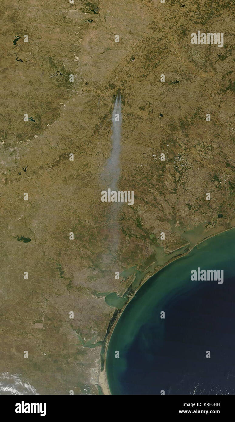 Bastrop Fire Complex Terra Sep 05 2011 Stock Photo - Alamy