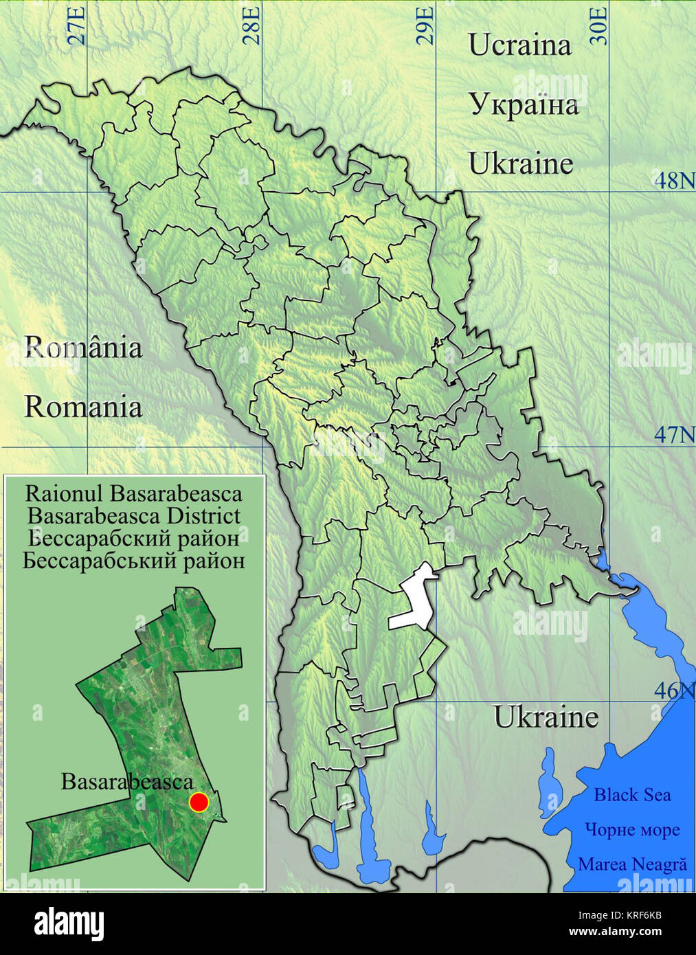Basarabeasca location map Stock Photo - Alamy
