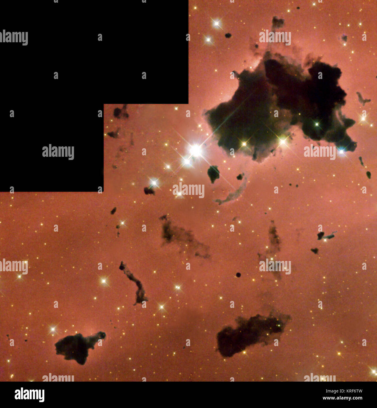 IC 4406 Hubble Heritage (STScI/AURA) Bok globules in IC2944 Stock Photo ...