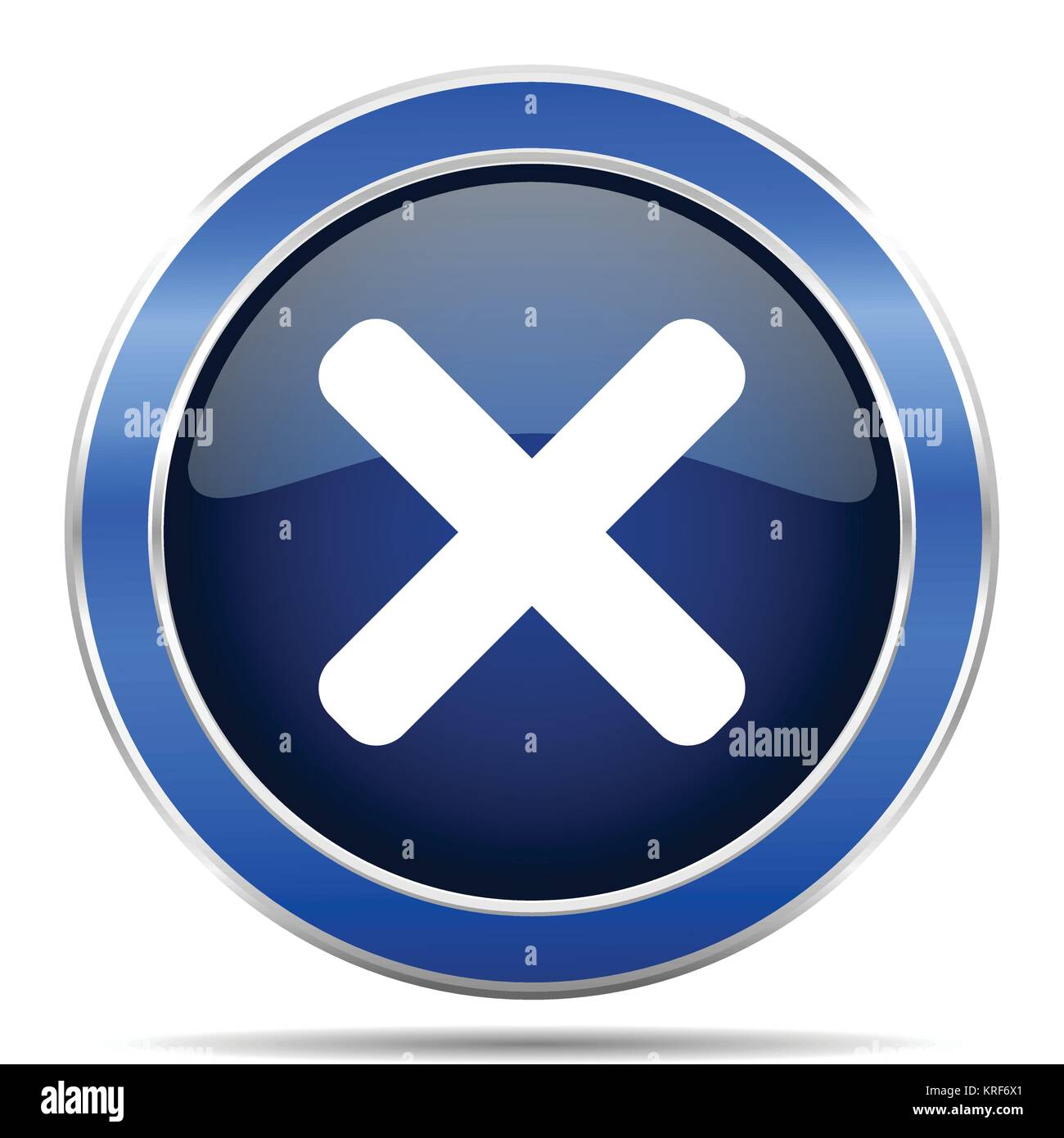 Round delete button Stock Vector Images - Alamy