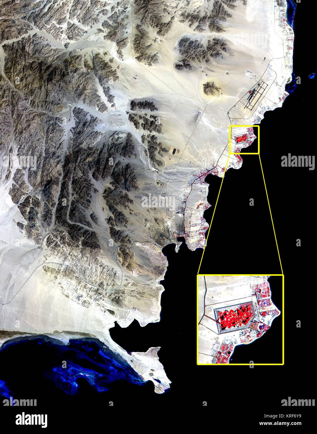 Charm el Cheikh satellite view Stock Photo - Alamy