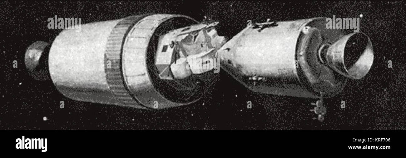 CSM docking with LM Stock Photo - Alamy