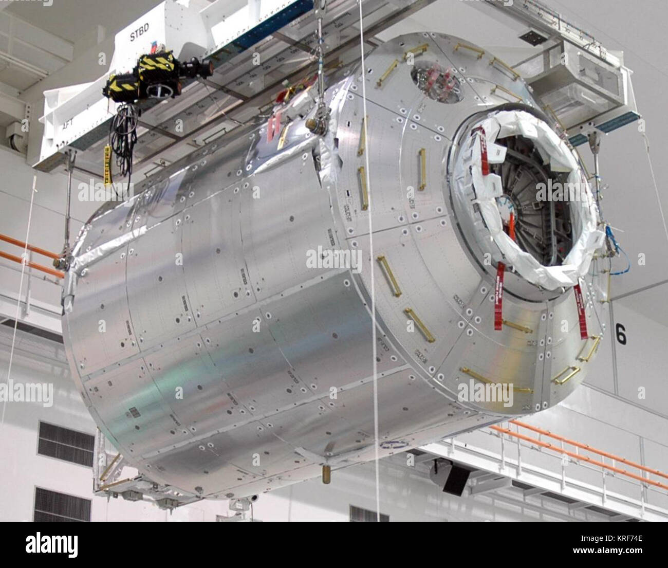 Columbus module delivered to KSC Stock Photo - Alamy