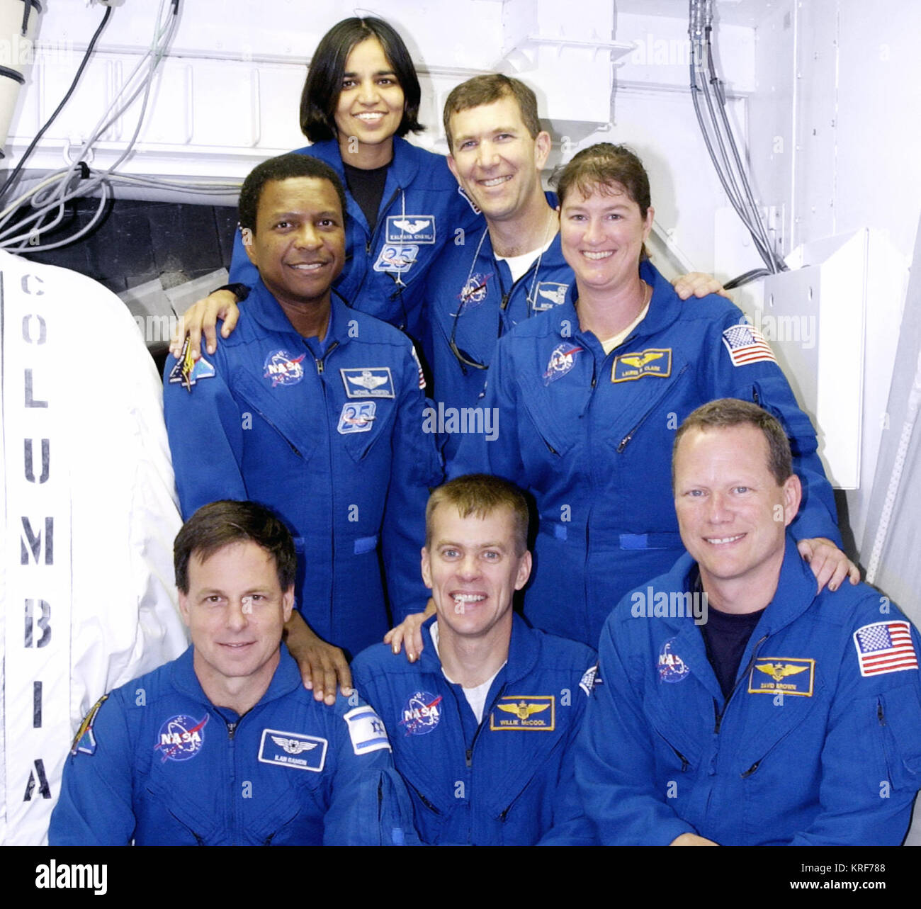 STS-107 Crew portrait Stock Photo - Alamy