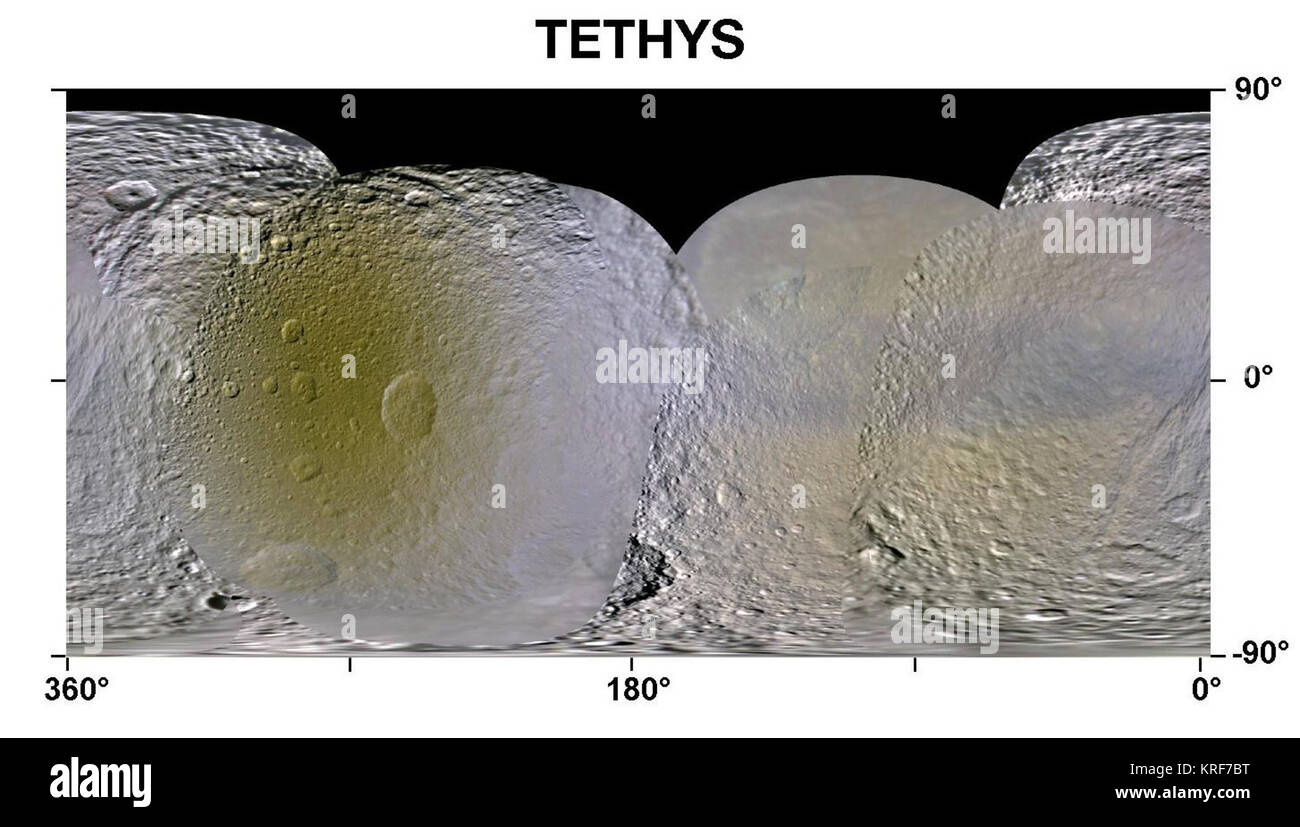 Color map of Tethys Stock Photo - Alamy