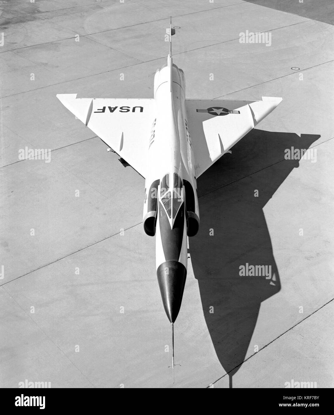 Convair YF-102A on ramp E-2551 Stock Photo - Alamy