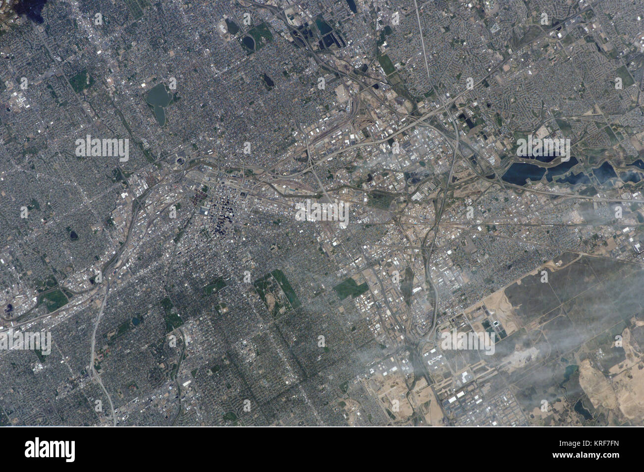 Denver Colorado from space Stock Photo - Alamy