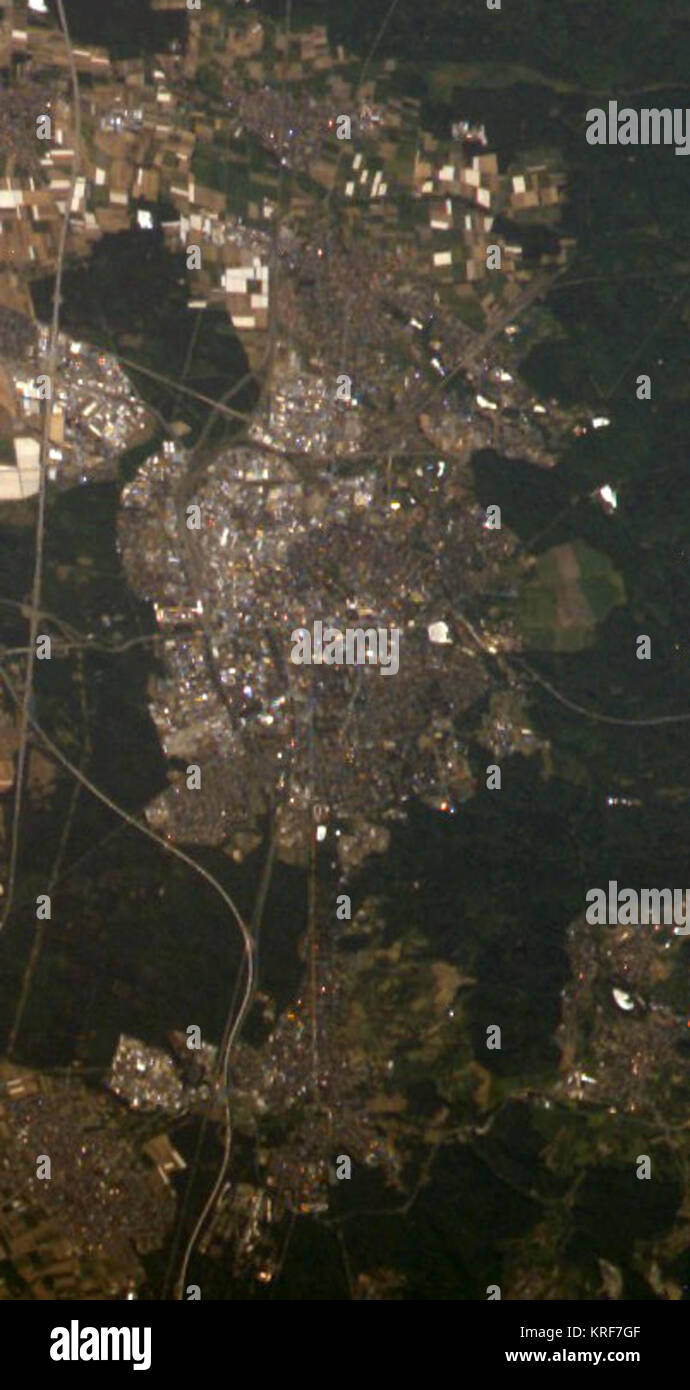 Germany map satellite hi-res stock photography and images - Alamy