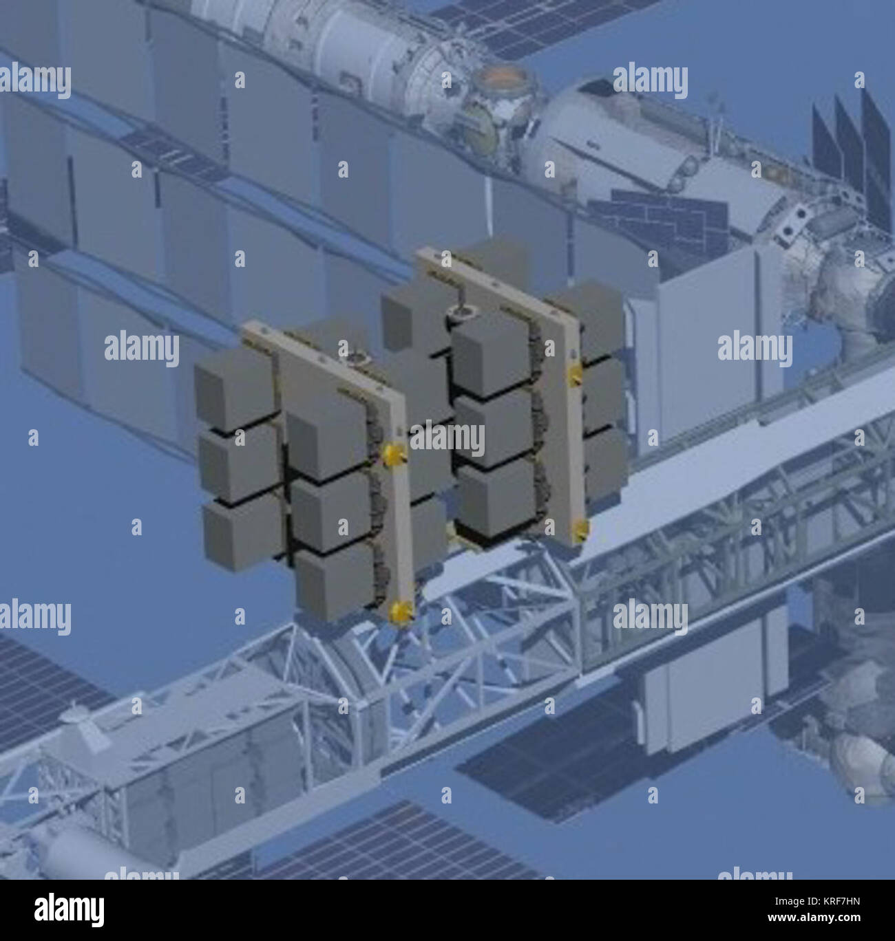 ELC-1 and ELC-2 on ISS Stock Photo - Alamy