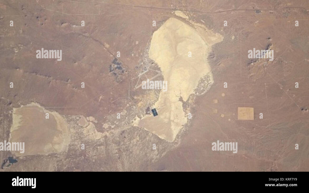 Edwards AFB satellite photo Stock Photo - Alamy