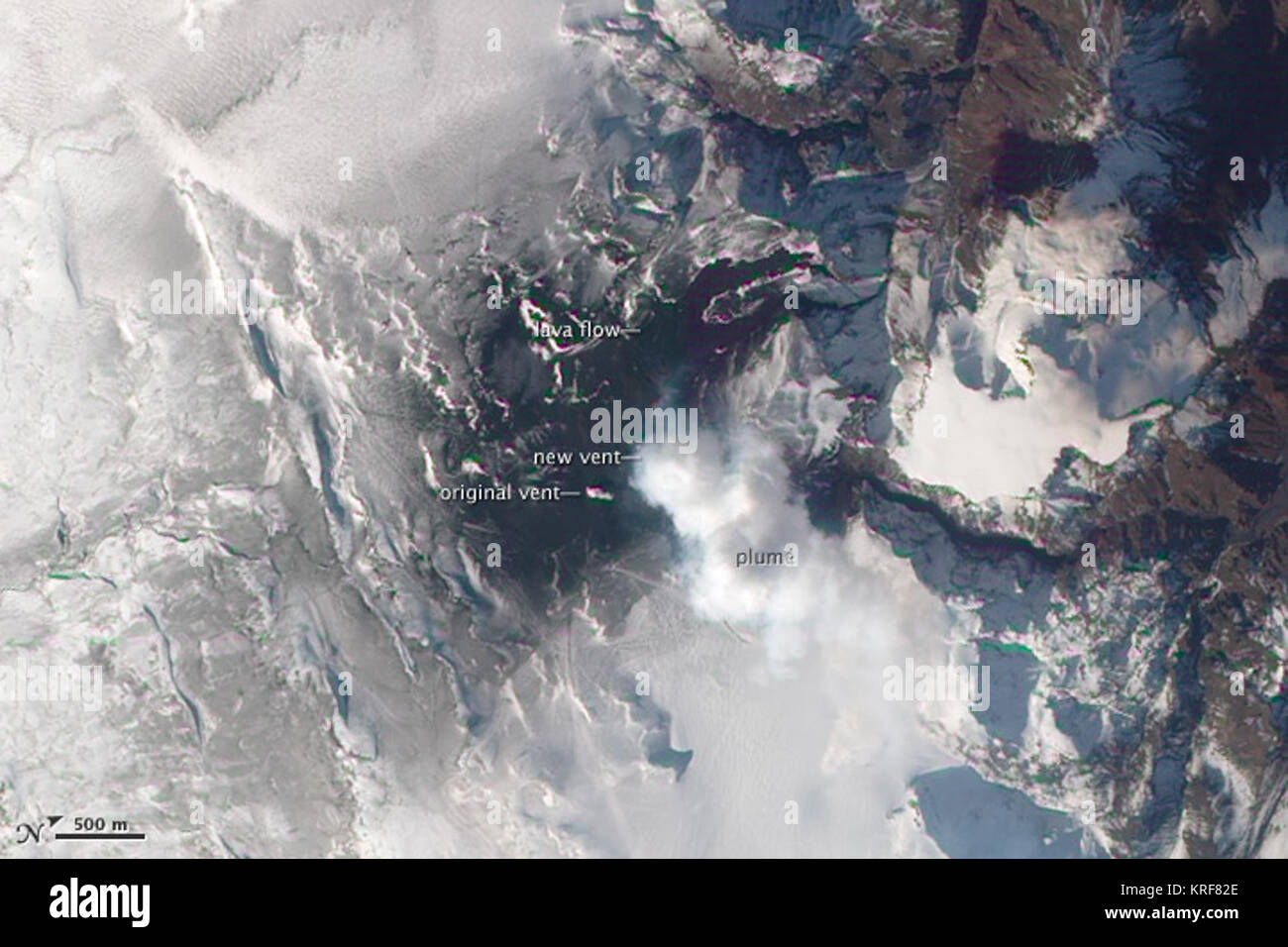 Eruption of Eyjafjallajökull Volcano Iceland 2010-04-04 Stock Photo - Alamy