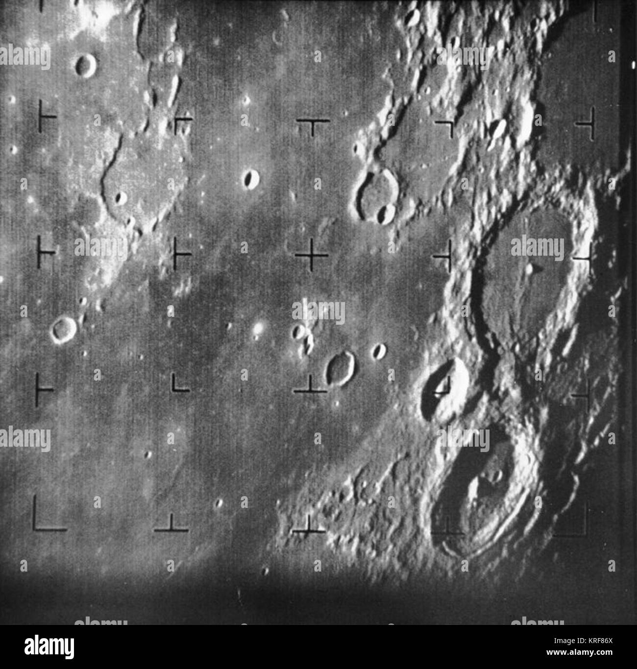 First spacecraft picture of the Moon PIA02975 Stock Photo - Alamy