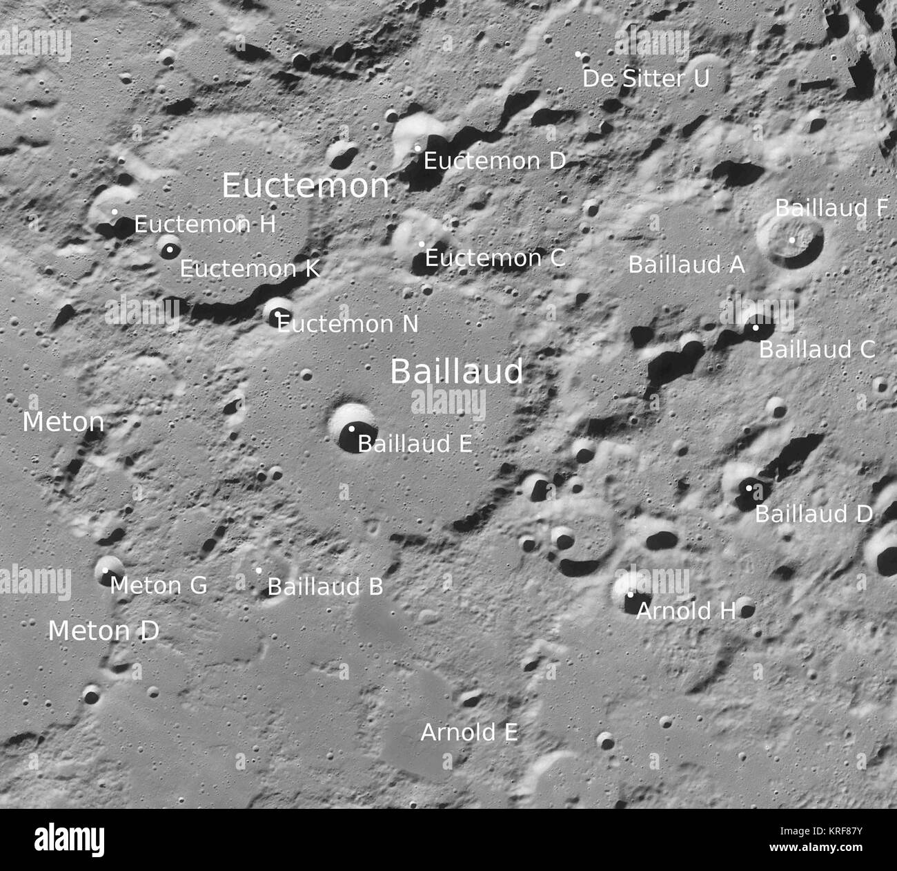 Euctemon Baillaud - LROC - WAC Stock Photo - Alamy
