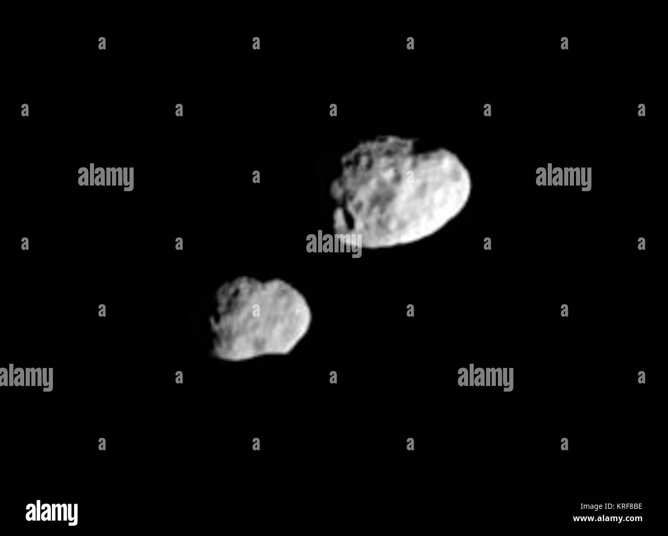 PIA08170 Epimetheus and Janus Stock Photo - Alamy
