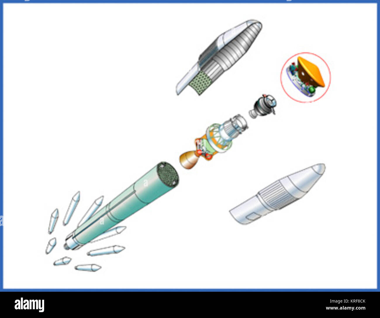 Fusee Delta II lancement rover Mars Stock Photo - Alamy