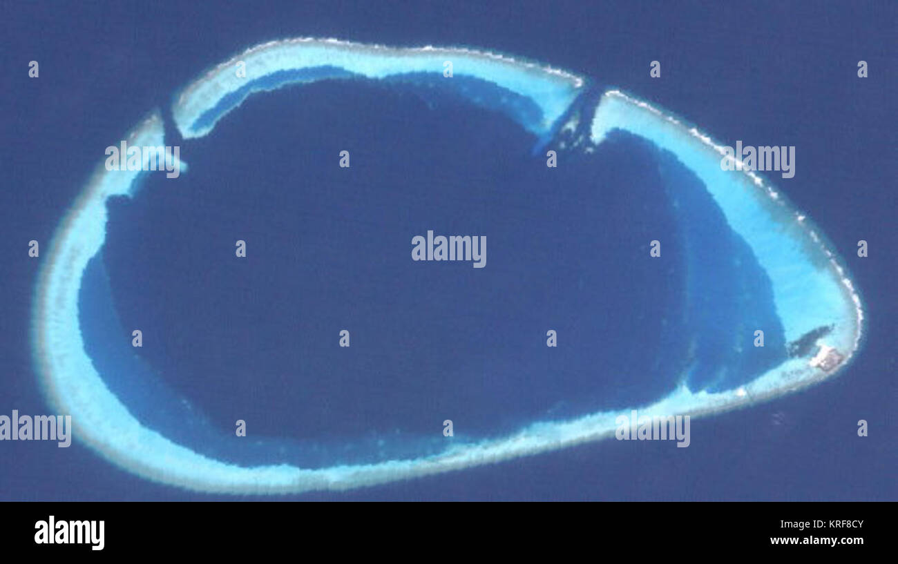 Gaafaru Atoll 28Landsat29 Stock Photo - Alamy