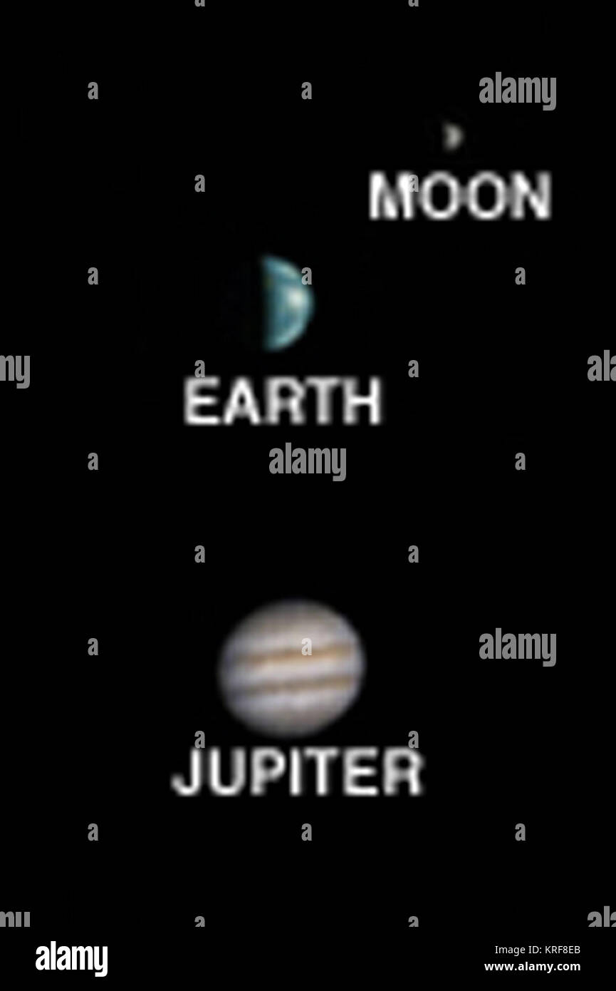 NASA - Earth Moon and Jupiter as seen from Mars 28pd29 Stock Photo - Alamy