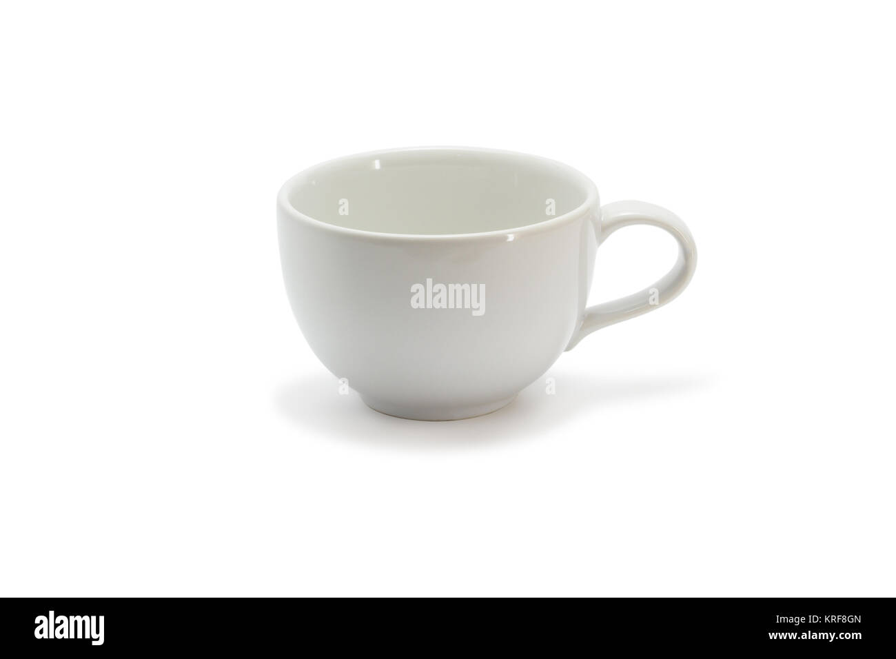 White coffee or tea cup isolated on white background with clipping path ...
