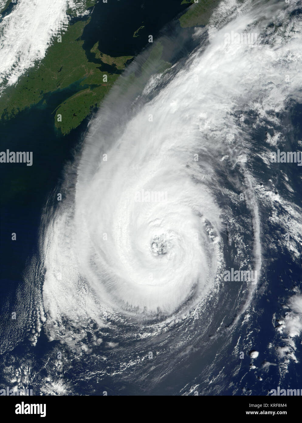 Hurricane Erin 13 sept 2001 1503Z Stock Photo - Alamy