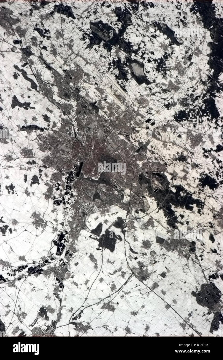 Hanover from the ISS Stock Photo - Alamy