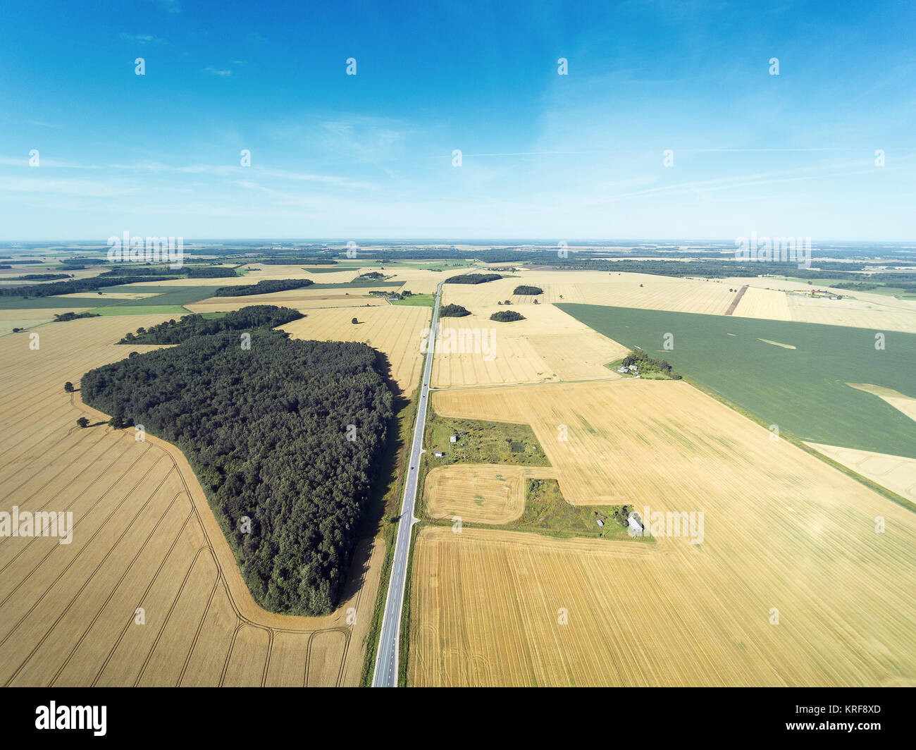 Late summer in latvian countryside, Semigallia region Stock Photo - Alamy